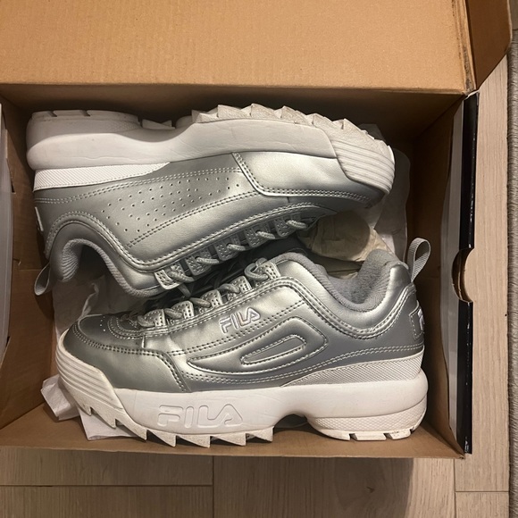 Fila | Shoes | Fila Disruptor Silver | Poshmark